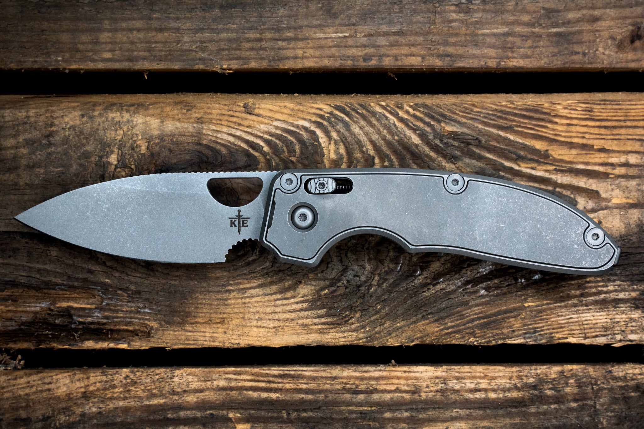 (SOLD OUT) Alter Folding Knife - Smooth Titanium – Kindred Edge